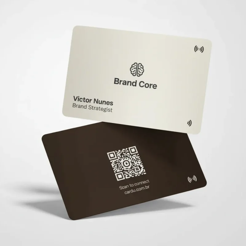 Cartão de Visita Digital NFC e QR Code para brand strategist - Cardu